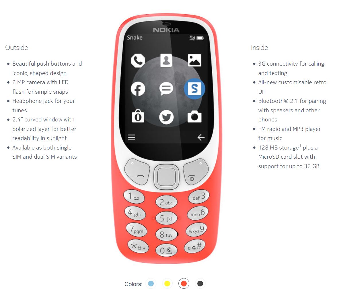 Nokia 3310 3G – a dumb phone for old farts
