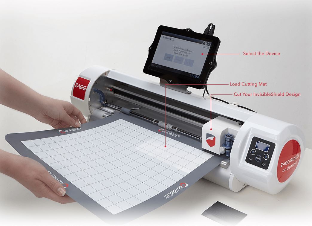 InvisibleShield on Demand Screen (ISoD) protector cut while you wait ...