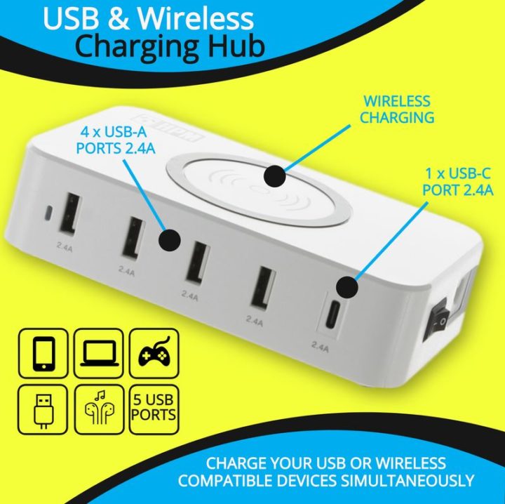 HPM USB and Wireless charging hub (D1235WTC) – GadgetGuy