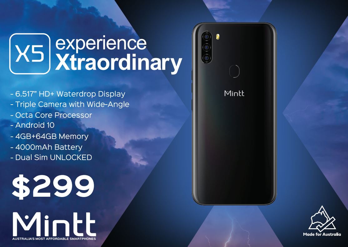 Mintt 2020 smartphone range - A5, X5 and Y5 | GadgetGuy