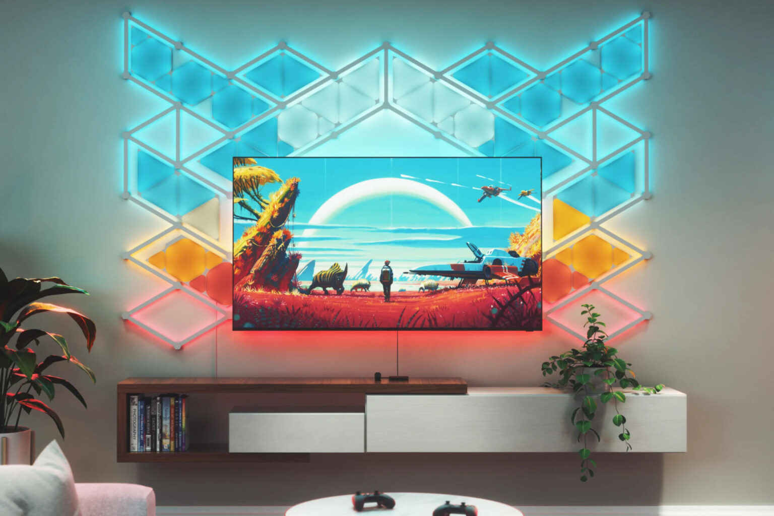 Nanoleaf Outdoor String Lights add vibrant colours to your patio