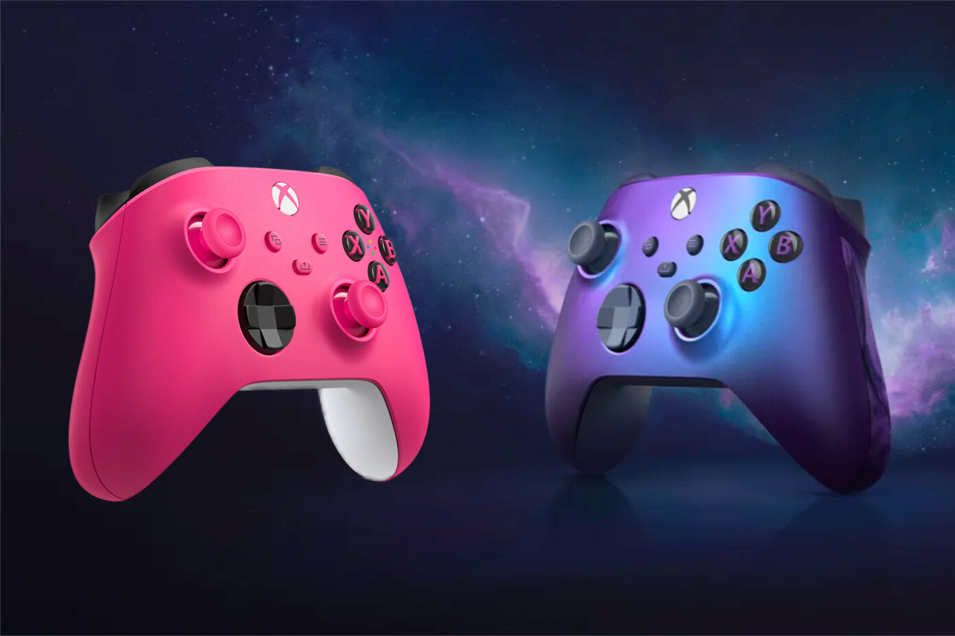 I'm in love with the Deep Pink and Stellar Shift Xbox controllers