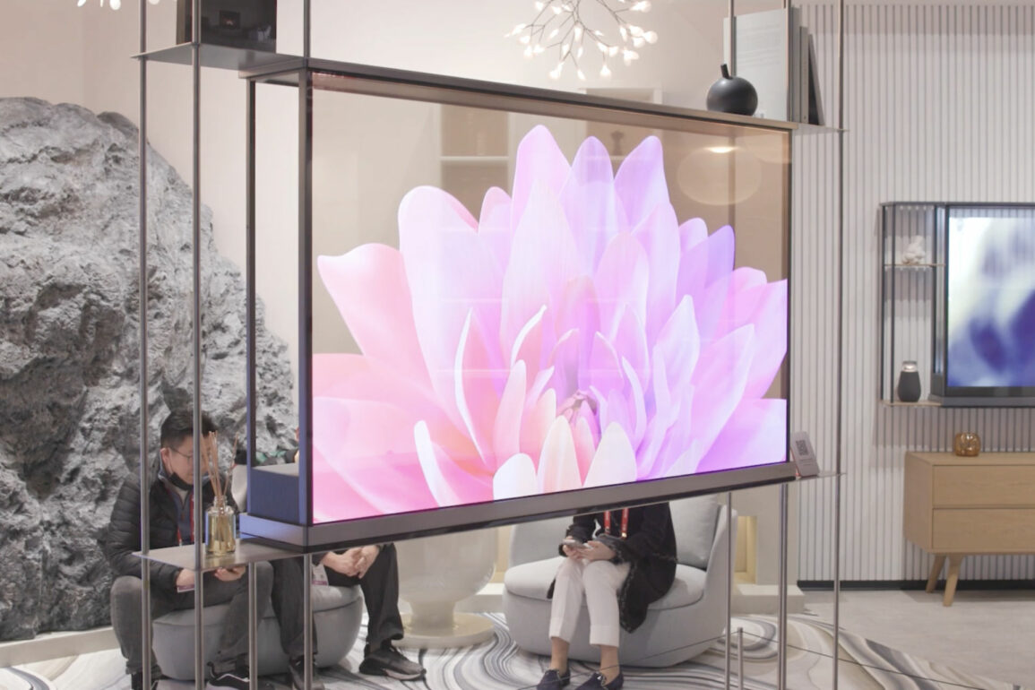 That transparent LG Signature OLED T TV is real and spectacular