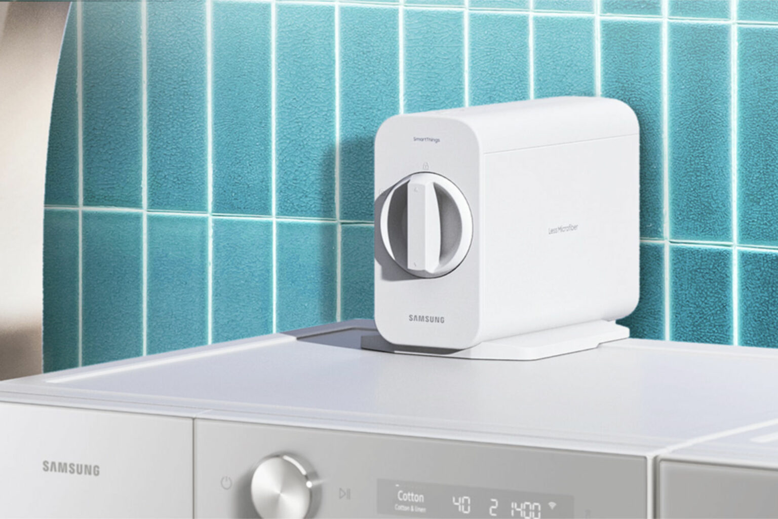 Samsung's microplastic filter helps wash clothes more sustainably